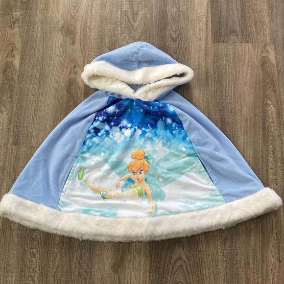 Disney | Jackets & Coats | Disney Exclusive Toddler Tinkerbell Poncho ...